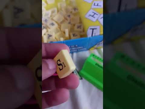 Unboxing Scrabble word finder game and playing for some time