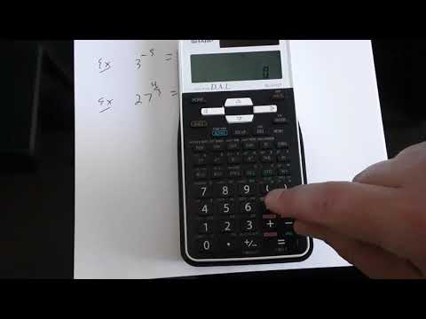 Using the Sharp EL-531: Fractions and Exponents