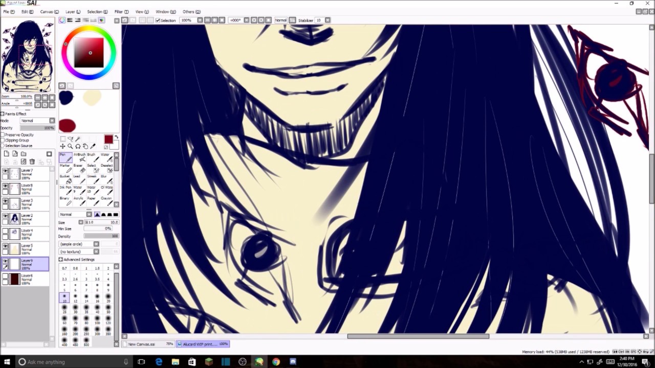 Alucard Sketch - Hellsing Speedpaint