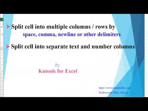 Quickly split cell contents by space, newline, comma, period, or other delimiters