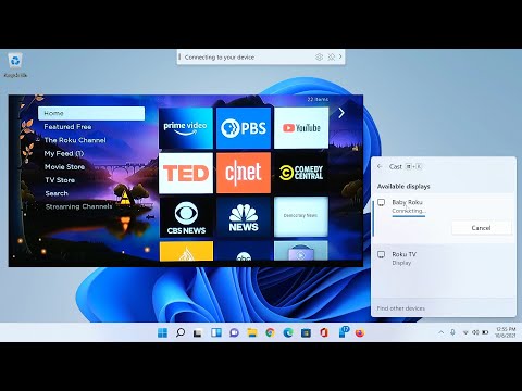 Windows 11, Using a TV as a second monitor, or How To Cast to Your TV.