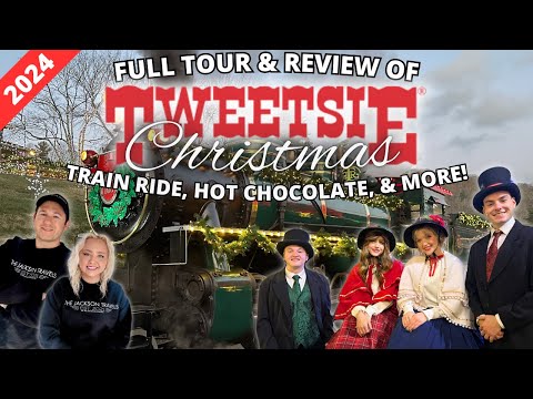 Tweetsie Christmas 2024: FULL Tour & Review | Train Ride, Santa, Hot Chocolate, Shows, & more | NC