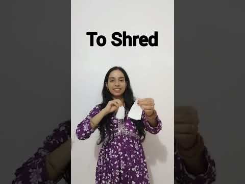 Page related vocabulary | Shred | Tear | Rip | Fold | Flicking | Turning#spokenenglish #Englishriti