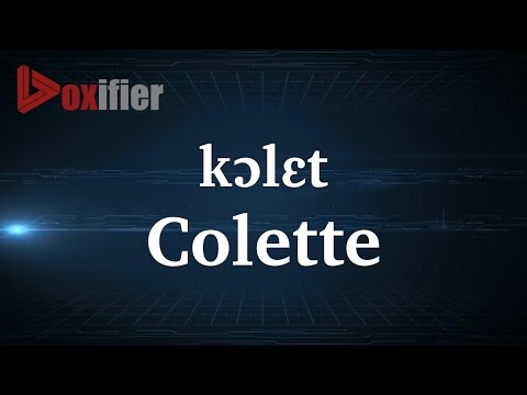 How to Pronunce Colette in French - Voxifier.com