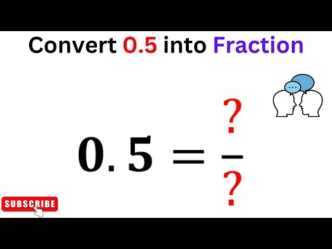 0.5 as a Fraction | Convert 0.5 into Fraction