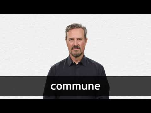 COMMUNE definition and meaning | Collins English Dictionary