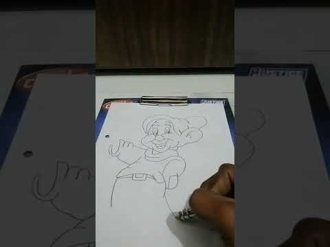 #shorts I DOPEY DWARFS FROM SNOW WHITE DRAWING