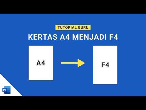 Tutorial Cara Mengubah Ukuran Kertas dari A4 Menjadi F4 di Microsoft Word