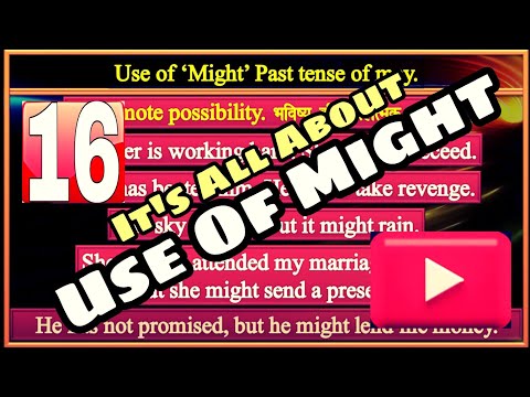 ✅might !! modal verb !! meaning in Hindi, rules & appropriate examples !!