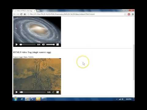 HTML Video (HTML5 video tag)
