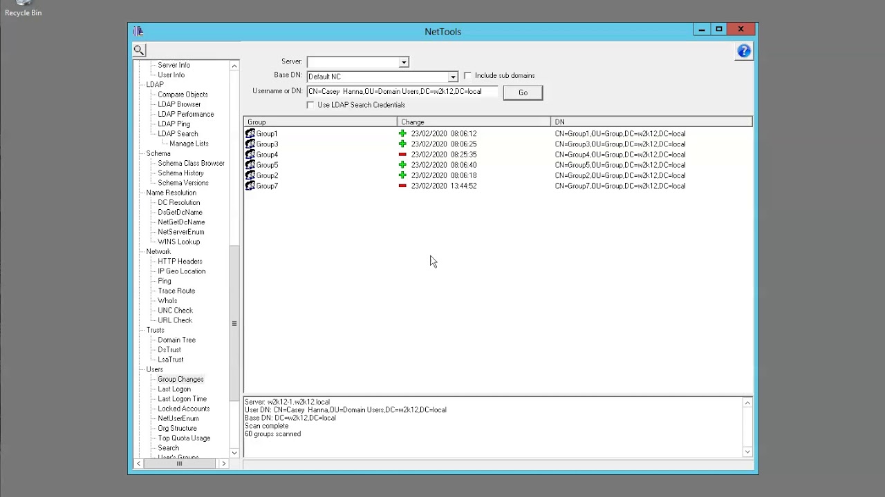 NetTools - Group Changes