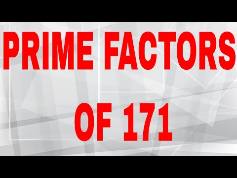 Prime factors of 171