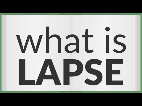 Lapse | meaning of Lapse