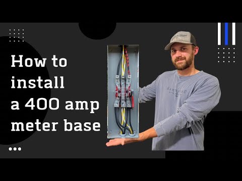 How to Install a 400amp Overhead Meter Base (with riser)
