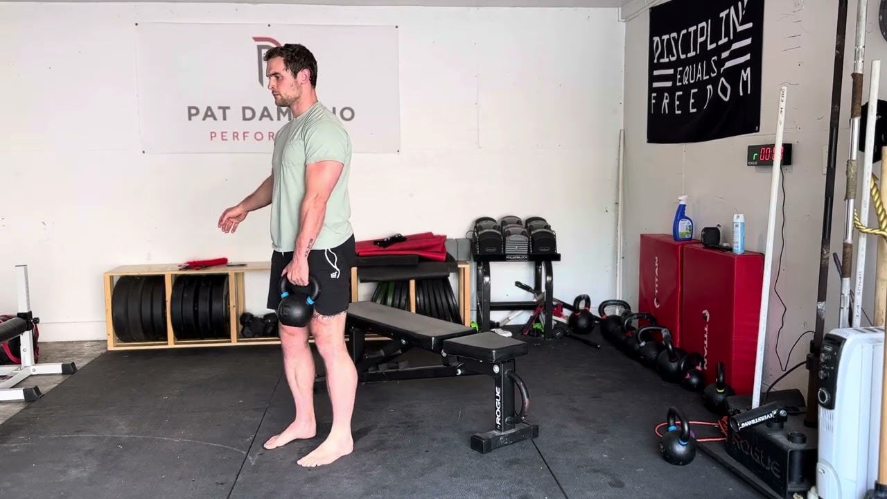 Single Kettlebell Bulgarian Split Squat