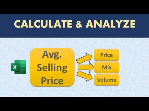 How to analyze sales and average selling price (ASP)