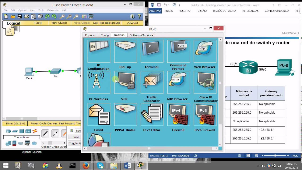 LAB   6 4 3 5 Lab   Building a Switch and Router Network