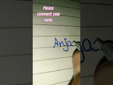Anjali spelling in beautiful writing #handwritingmatters #handwriting #spelling #viral