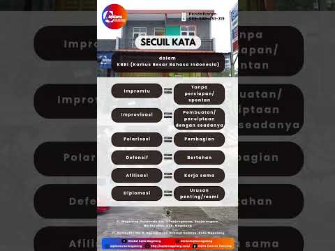 Secuil kata dalam KBBI Edisi V #bimbelmagelang #kosakata #bahasaindonesia #kbbi #literasi