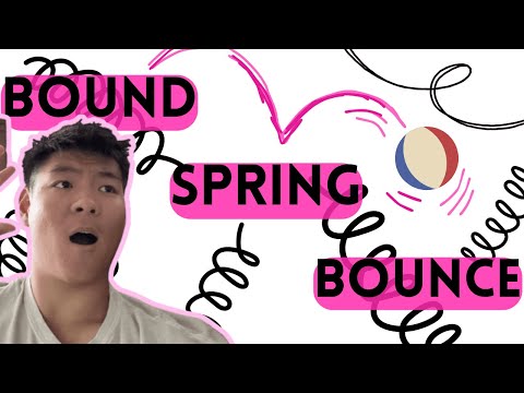 English Vocabulary Meaning: Jumpy Words Bounce, Bound and Spring