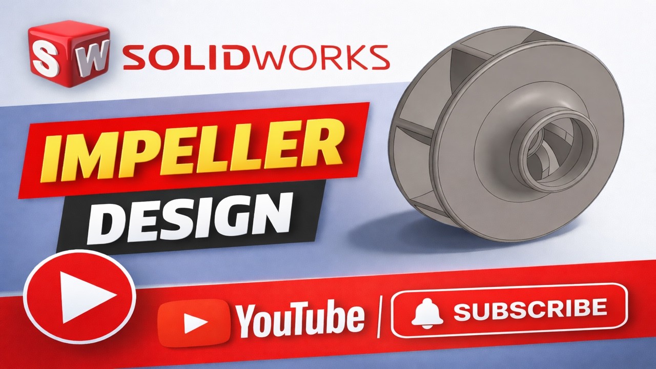 How to Design an Impeller in SOLIDWORKS | Complete CAD Tutorial