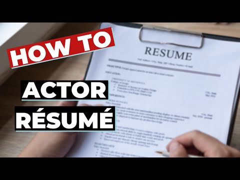 How To Make An Acting Résumé | FREE Résumé Templates (2025)