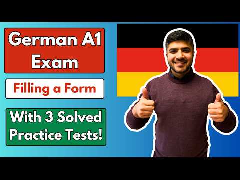 German A1 Schreiben Exam | Filling a Form | 3 Practice Tests with Solutions | Goethe & Telc Exam