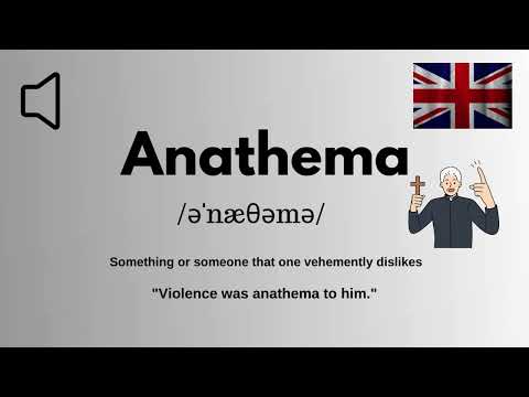 How to Pronounce Anathema in British Accent Correctly-English With Zee
