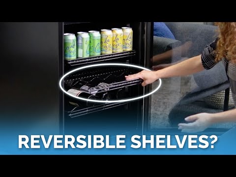A Closer Look | Newair FlipShelf™ Wine and Beverage Fridge with Reversible Shelves