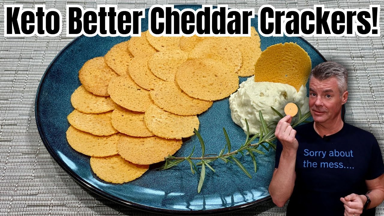 Crispy Cottage Cheese Crackers (Better Cheddar Style)