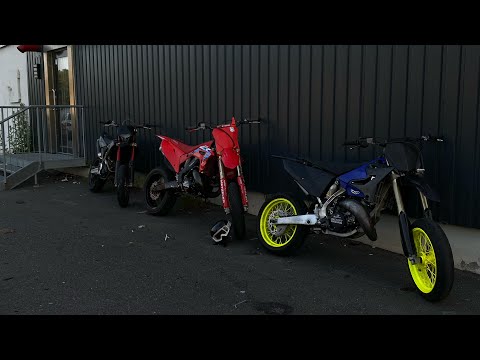 Wheelies and summer fun ! Cr250 yz125 fantic 125