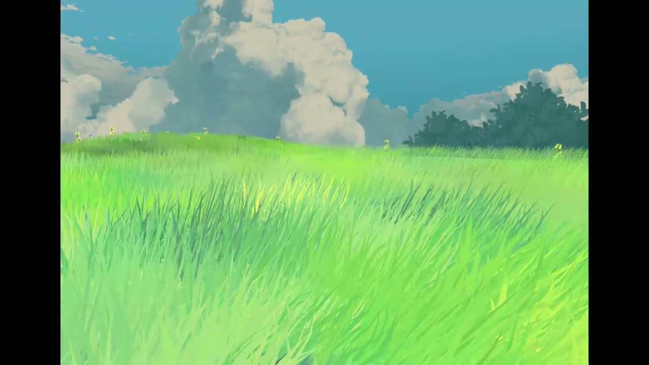 Three.js WebGL 3D Ghibli Grass