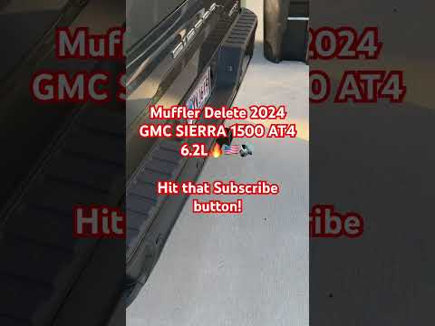 Muffler Delete 2024 GMC SIERRA 1500 AT4 6.2L #gmc #gmcsierra #coldstart #gmcsierra1500at4