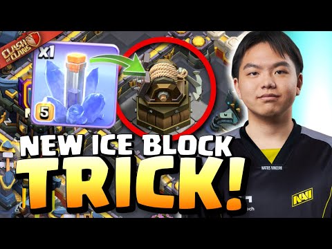 NAVI Yatta breaks HOOK TOWER with CRAZY ICE BLOCK TRICK! Clash of Clans