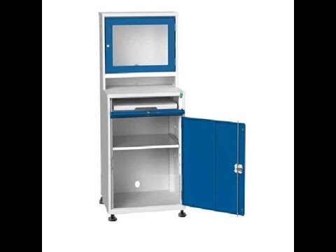 Industrial Computer Cabinet Monitors, Steel Construction, Powder Coat Finish by Precision Metal Work