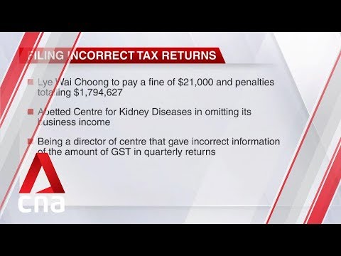 Kidney specialist ordered to pay over S$1.8 million in fines, penalties for tax offences