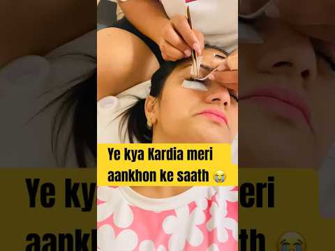 Tried Permanent EYE LASH EXTENSIONS #shorts #shortsviral #ytshorts #eyelashextensions #review