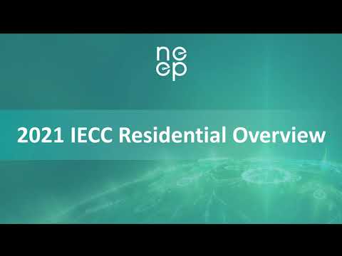 2021 IECC Residential Overview
