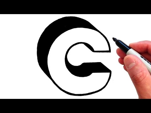 How to Draw Letter c in Lowercase 3D | Jesse Wilson