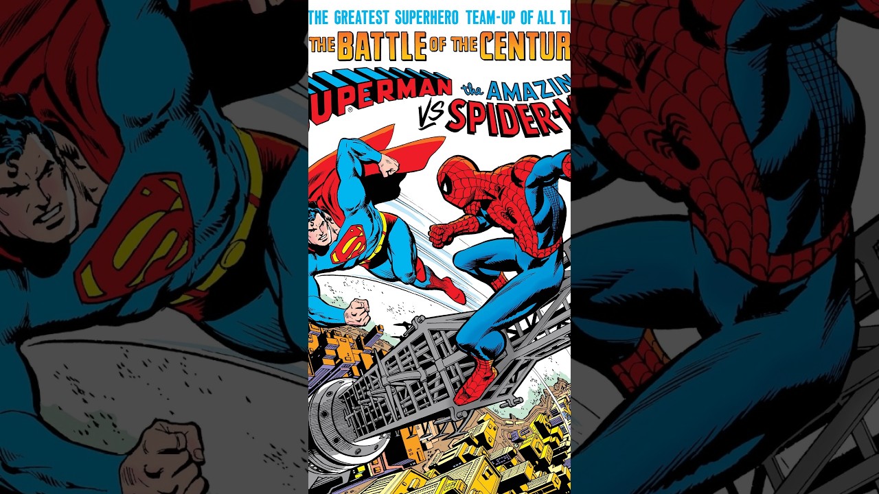 #superman vs Amazing #spiderman 50th anniversary #comicbook  reprint from @dcofficial & ​⁠@marvel