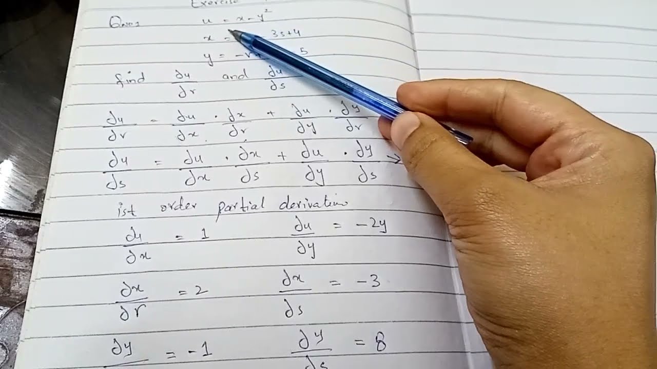 Exercise 9.3 questions no 01 Calculus find partial derivative