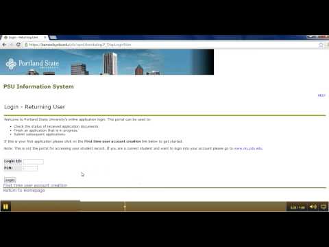 PSU account creation