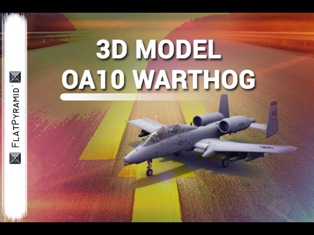 OA10 Warthog 3D Model - FlatPyramid