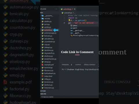#short trick to self deleting file in python #developers #shorts