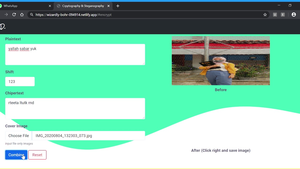 Crpytography & Steganography javascript