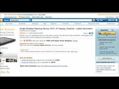 How to Buy A Kindle from the UK in Pounds Sterling