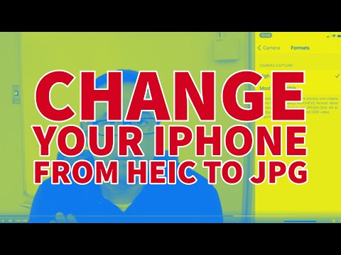 Quick Tip - Change your iPhone from HEIC to JPG