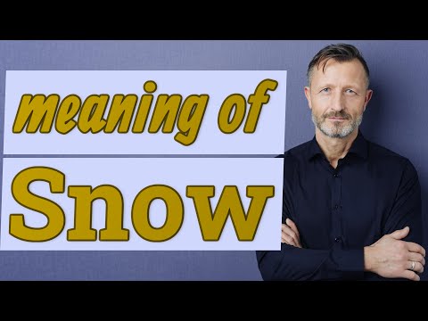 Snow | Definition of snow