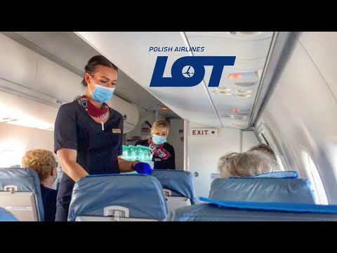 BEST COVID-19 SERVICE IN EUROPE ?? LOT Polish Airlines economy class review | Dash 8 Q400 | WAW-WRO
