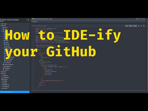 How to IDE-ify your GitHub